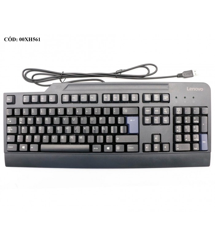 TECLADO LENOVO KB1021 USB ALAMBRICO PC NEGRO ES LATINO 00XH561 ORIG