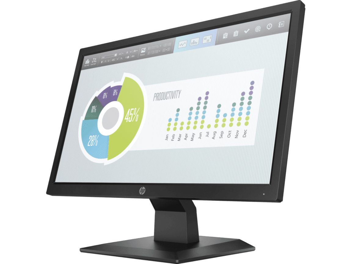 MONITOR HP P204 19.5" LED HD+ 1600X900 A 60Hz/250N/HDMI/DP/VGA//BK ...