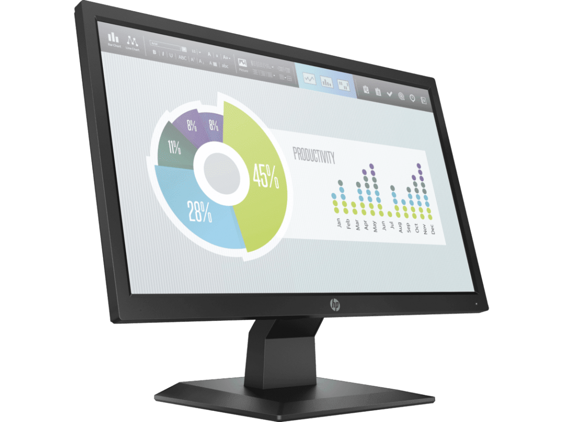 MONITOR HP P204 19.5" LED HD+ 1600X900 A 60Hz/250N/HDMI/DP/VGA//BK ...