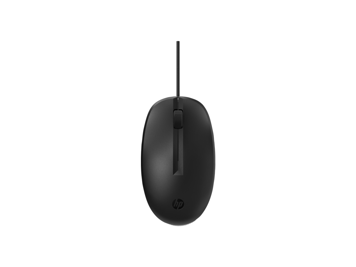 MOUSE HP 125 USB-A ALAMBRICO / BK /OPTICO/ 3BOTONES/1200DPI/ PC /1.8M ...