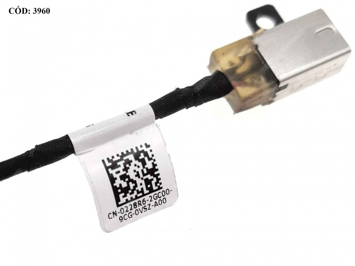 DC JACK POWER DELL INSP. 3584 3585 3781 15 3583 17 3793 3593 3480 5493 ...